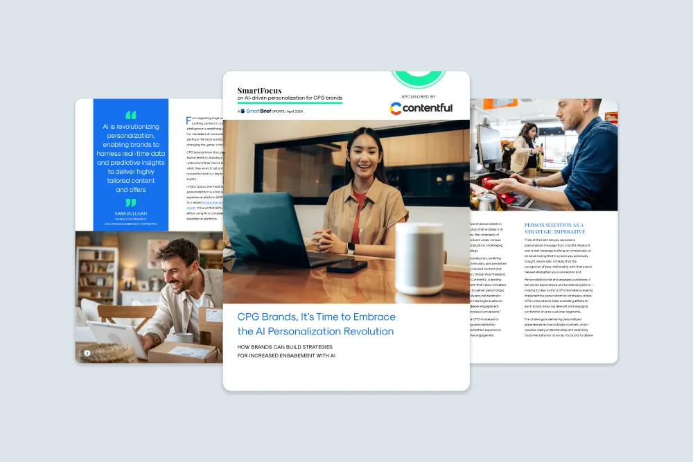CPG Brands, It’s Time to Embrace the AI Personalization Revolution | Contentful